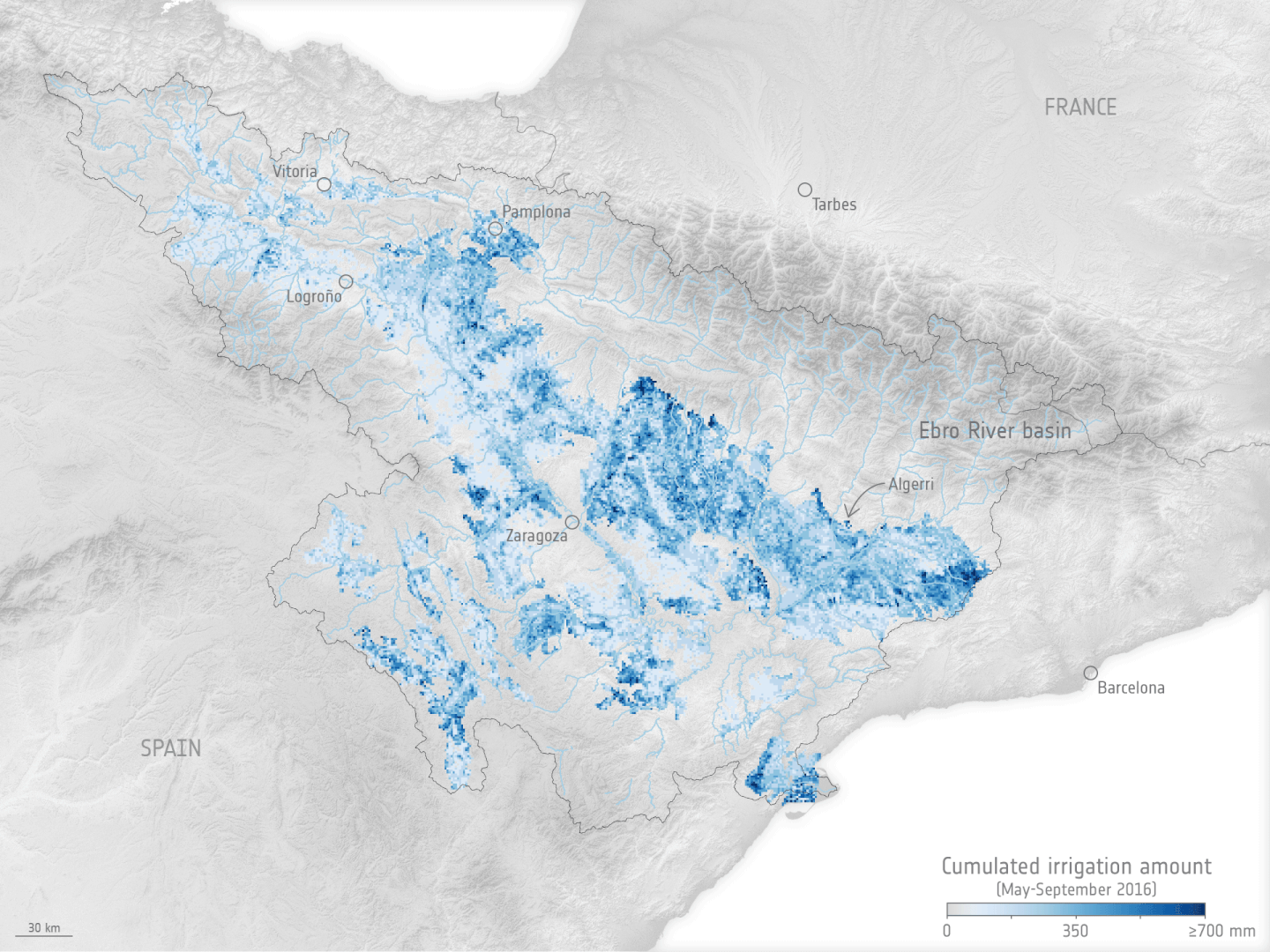 Quanta acqua serve all'agricoltura? La risposta arriva dai satelliti